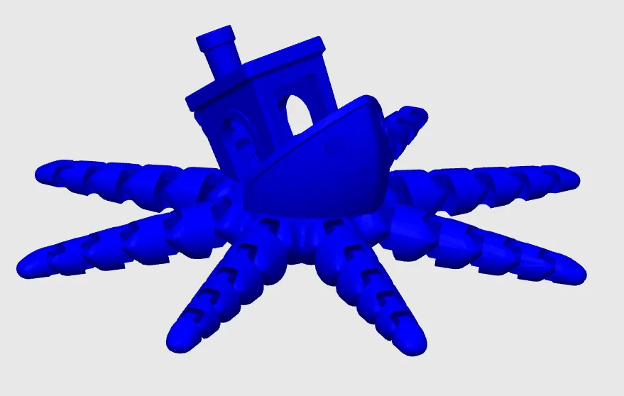 Sinking Benchy Articulated Octopus Remixed by Cj MakerWorld: Download ...