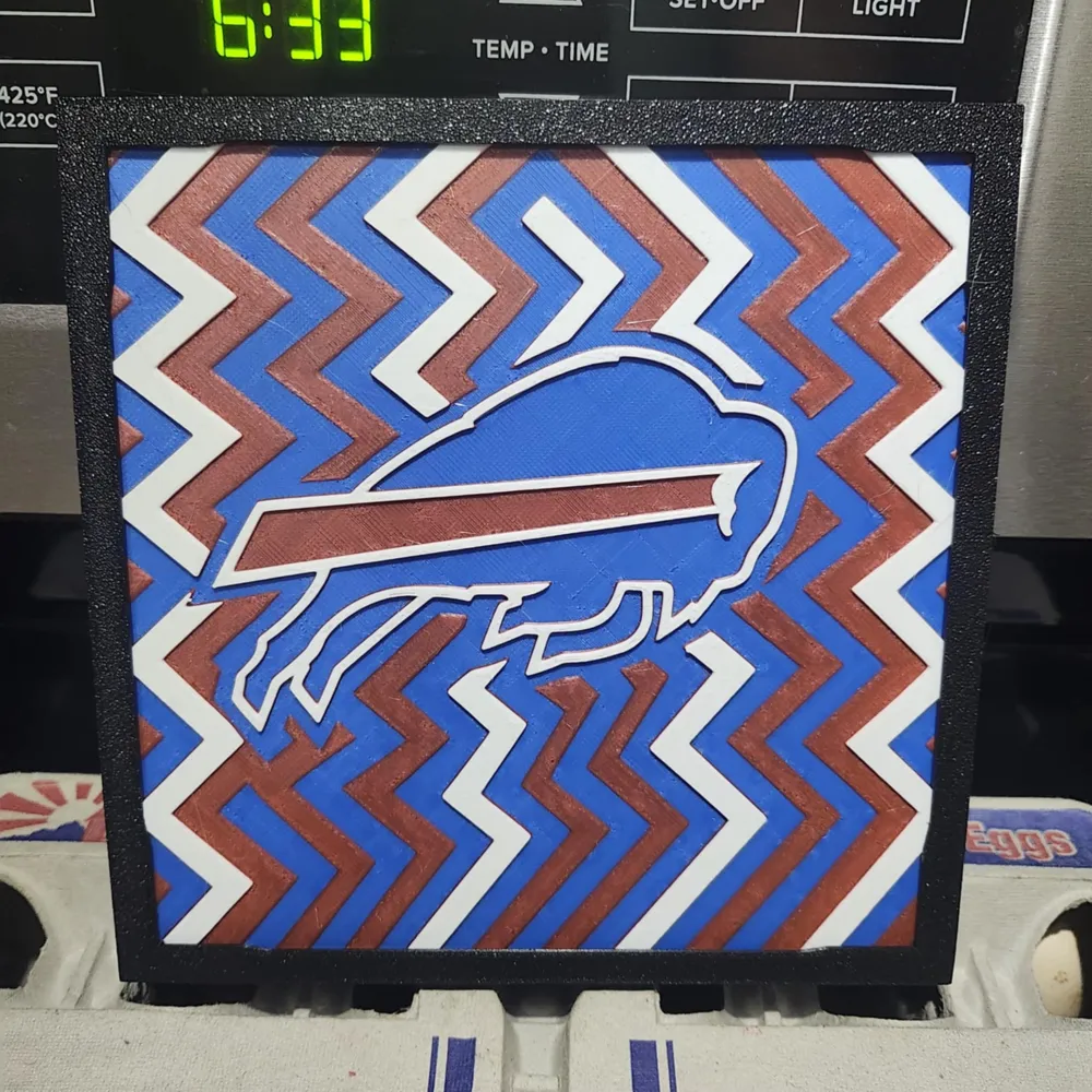 Funky Buffalo Bills HueForge by Ludwig MakerWorld: Download Free 3D Models