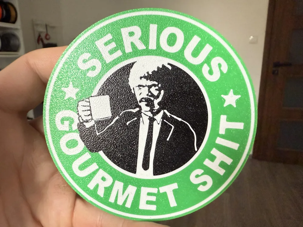 Pulp Fiction coaster by jakubhroch MakerWorld: Download Free 3D Models