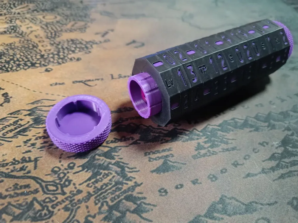 DnD/Tabletop lv, HP and Gold Counter by GamerForge - MakerWorld