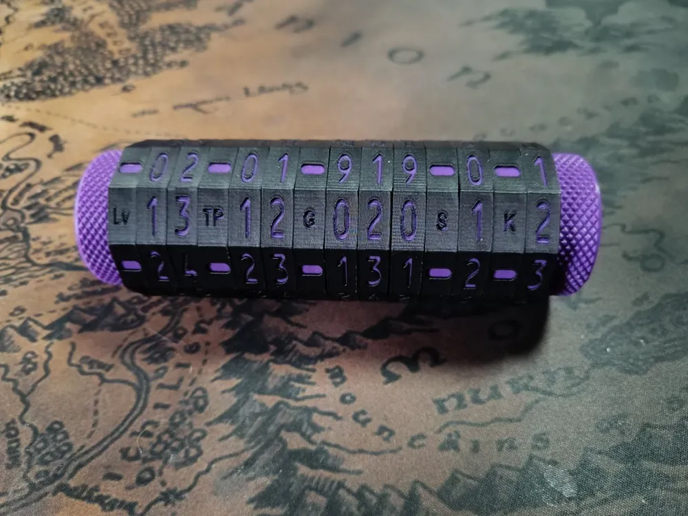 DnD/Tabletop lv, HP and Gold Counter by GamerForge - MakerWorld