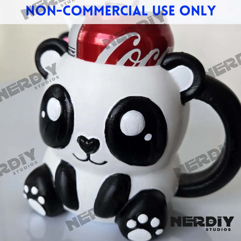 Panda Can Holder by nerdiystudios - MakerWorld