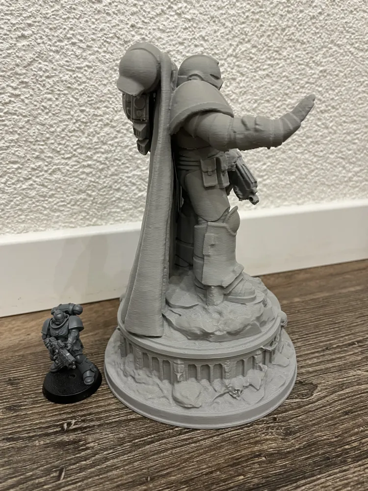 Grimdark Space Soldier Statue - 40K - Gothic - Free 3D Print Model ...