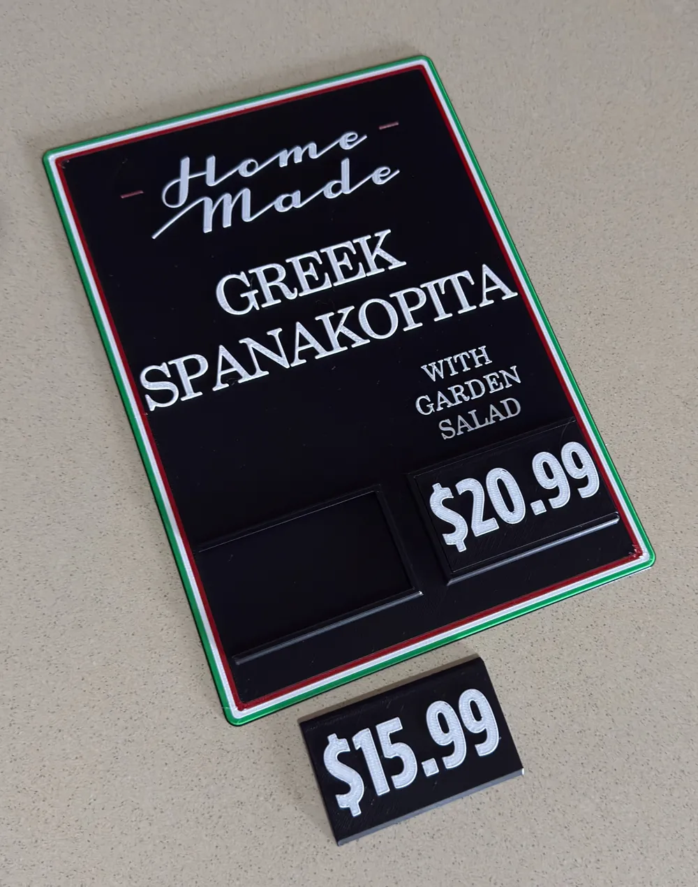 Customisable Price/Display Signs Deli-Retail $ - Free 3D Print Model ...