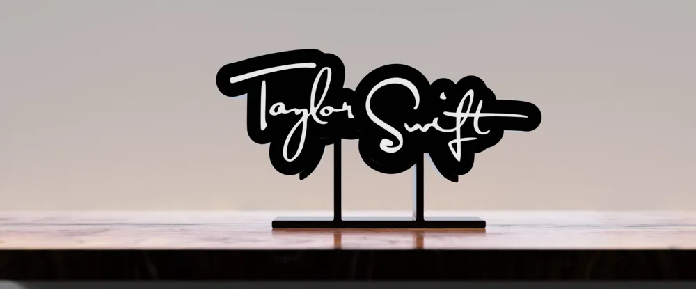 Caja de luz LED con la firma de Taylor Swift por MFDesigns3D - MakerWorld