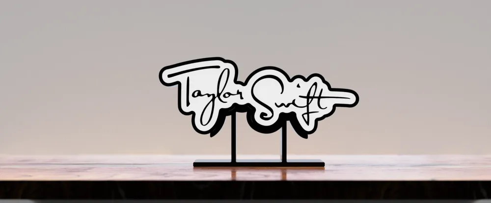 Caja de luz LED con la firma de Taylor Swift por MFDesigns3D - MakerWorld