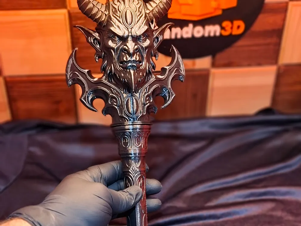 Devil Scepter – Modular (380mm)Fantasy Prop - Free 3D Print Model ...