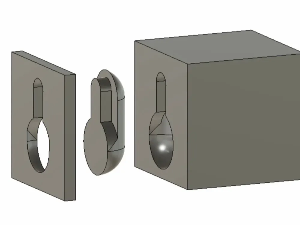 Wall Mount Anchor Boolean Subtraction Test Prints - Free 3D Print Model ...