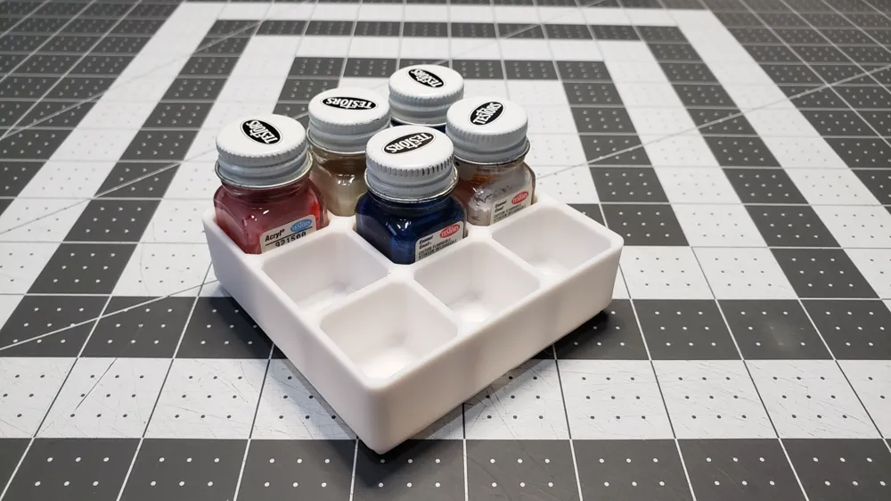 Gridfinity Bin - Testors Paints Holder by GlaDOS - MakerWorld