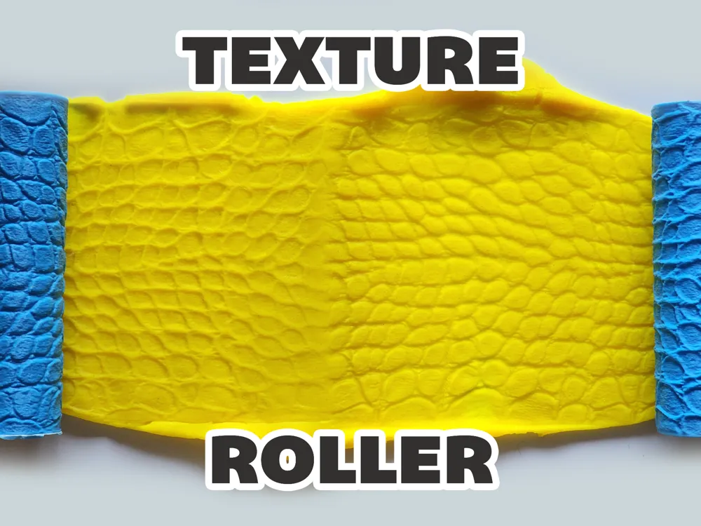 Texture Roller V127 | Alligator Skin - Free 3D Print Model - MakerWorld