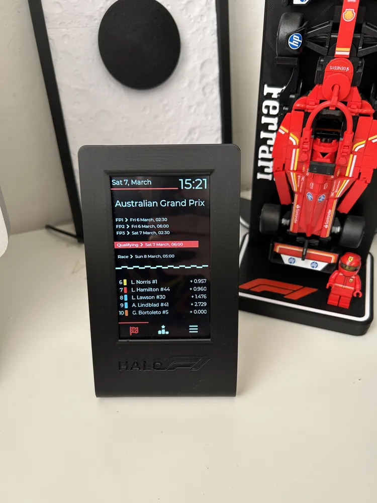 "Halo F1" - Your F1 Desktop Companion - Free 3D Print Model - MakerWorld
