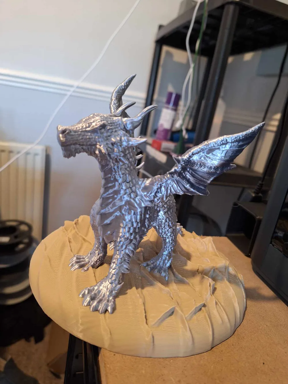 Silk Silver Dragon model by 3dGlow MakerWorld: Download Free 3D Models