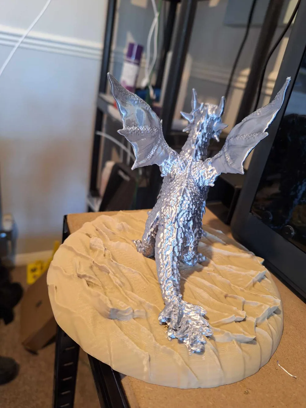 Silk Silver Dragon model by 3dGlow MakerWorld: Download Free 3D Models