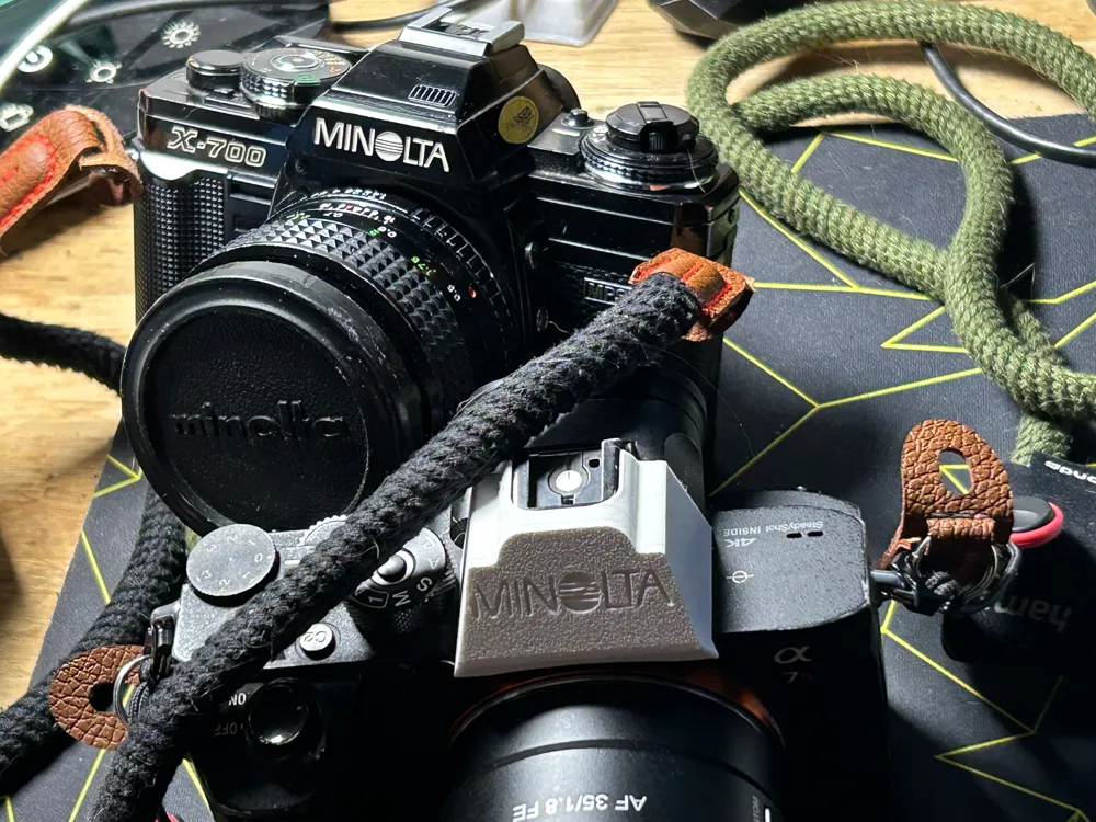 Sony A7 Tapa Frontal Minolta por Max - MakerWorld