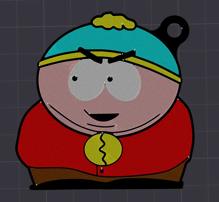 Southpark Cartman keyring by Z3Dartandtech - MakerWorld