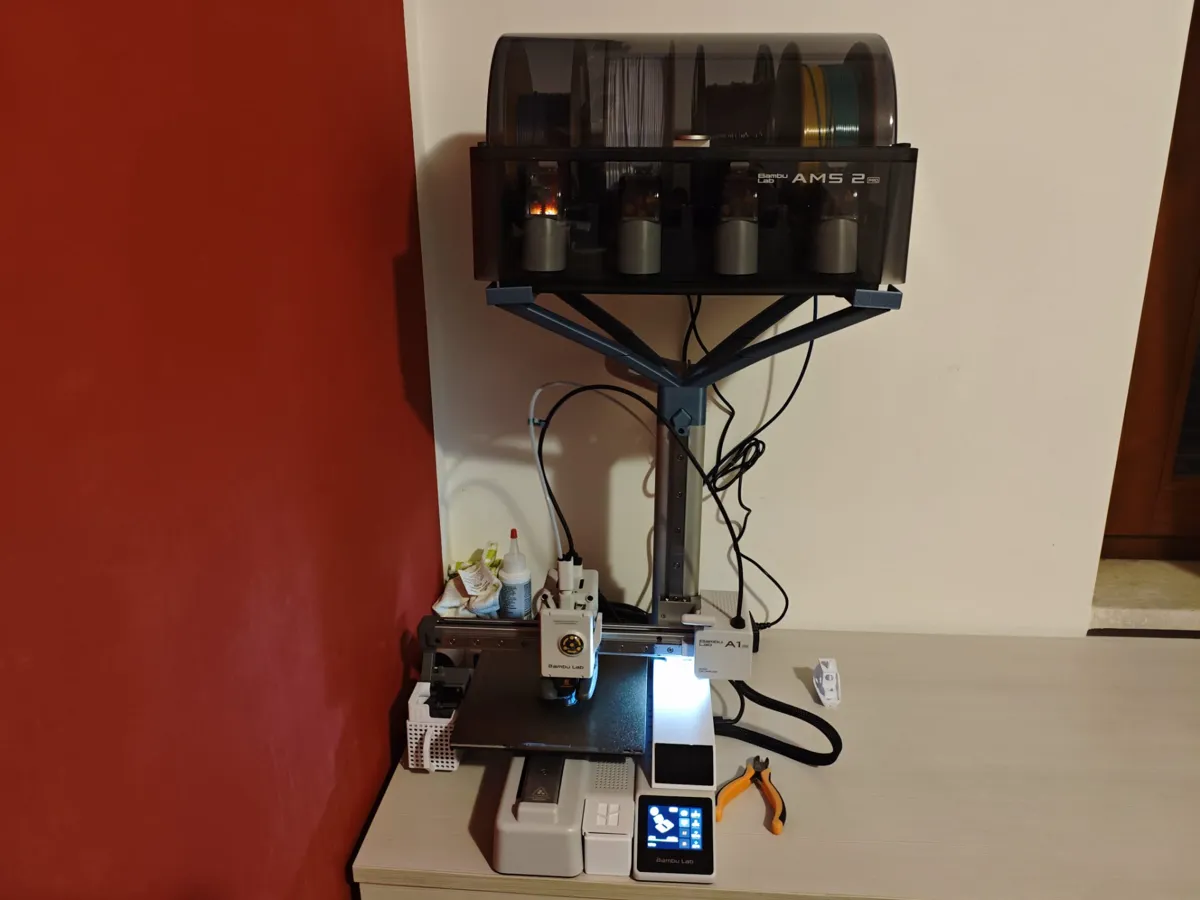 Compact AMS 2 Pro Mount for Bambu Lab A1 Mini by BerniE MakerWorld ...