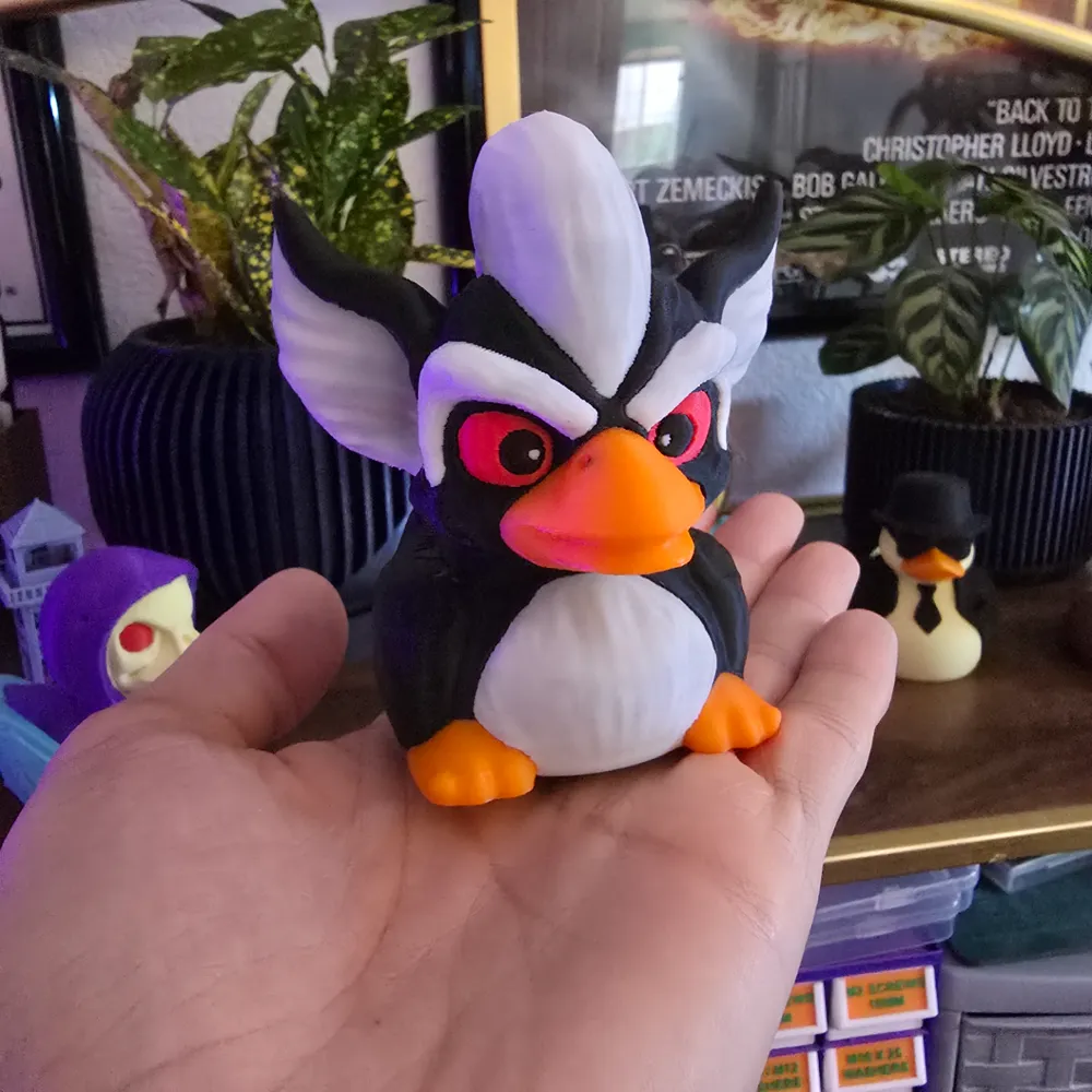 Gremlins Stripe Mohawk Rubber Duck Toy Mogwai by johnnyTbird MakerWorld ...