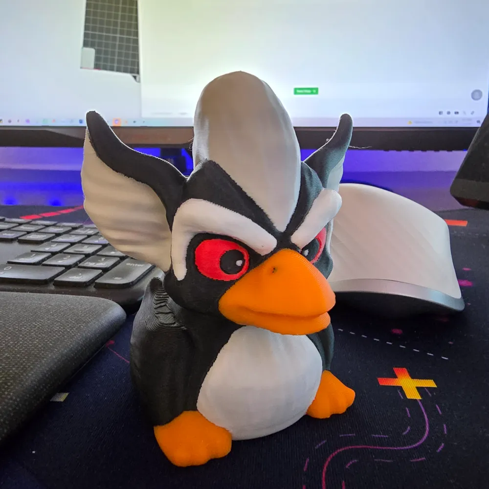 Gremlins Stripe Mohawk Rubber Duck Toy Mogwai by johnnyTbird MakerWorld ...