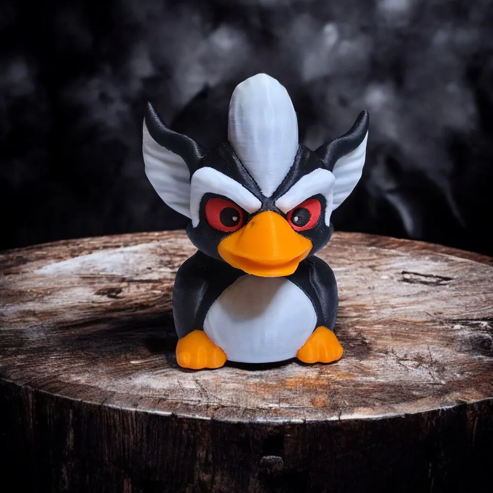 Gremlins Stripe Mohawk Rubber Duck Toy Mogwai by johnnyTbird MakerWorld ...