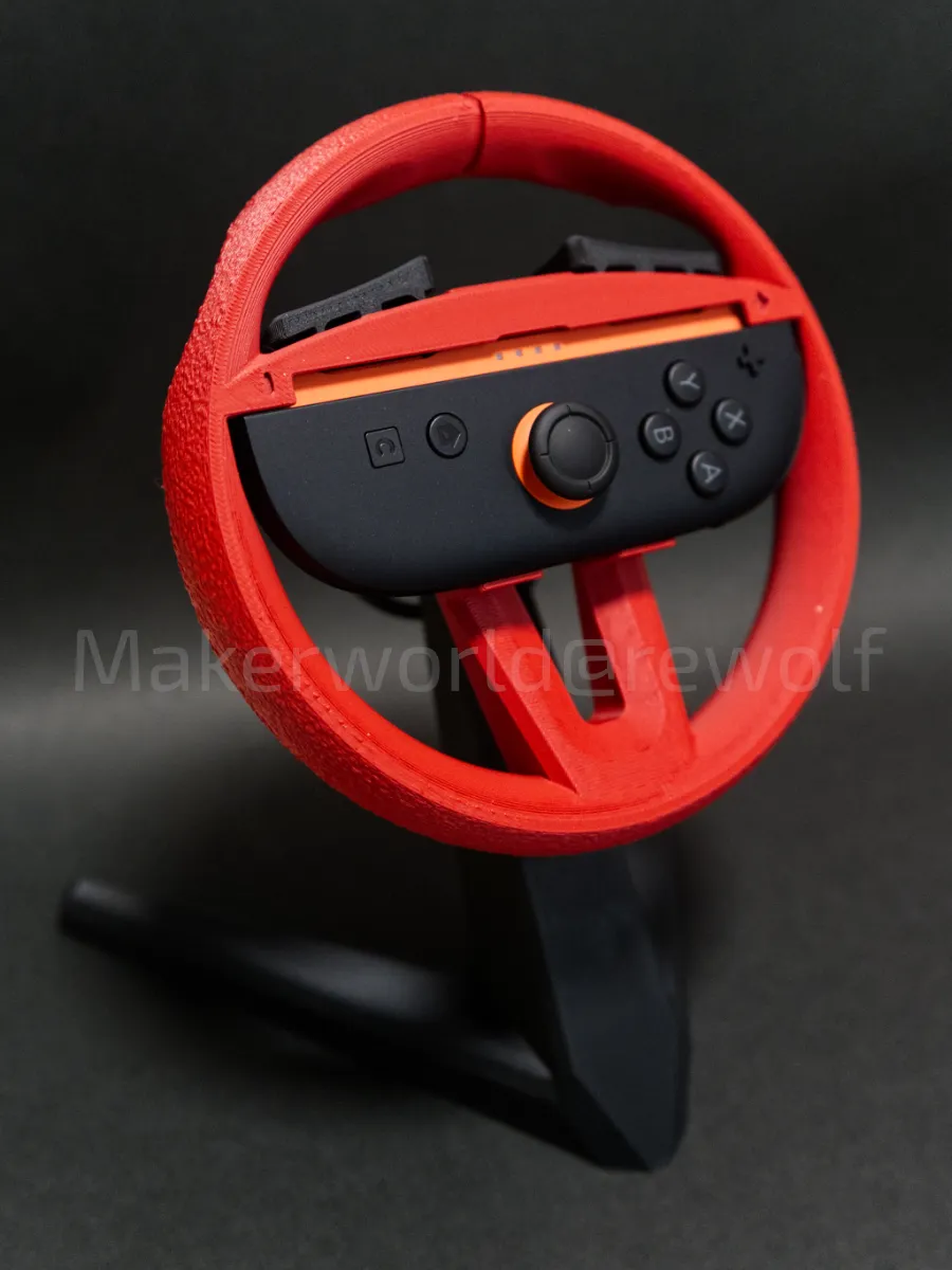 Switch 2 Joy-Con2 Mini Arcade Steering Wheel by rewolf MakerWorld: Download Free 3D Models