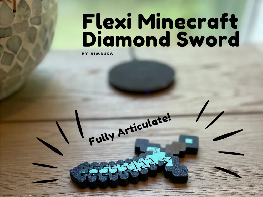 Flexi Minecraft Sword - Free 3D Print Model - MakerWorld