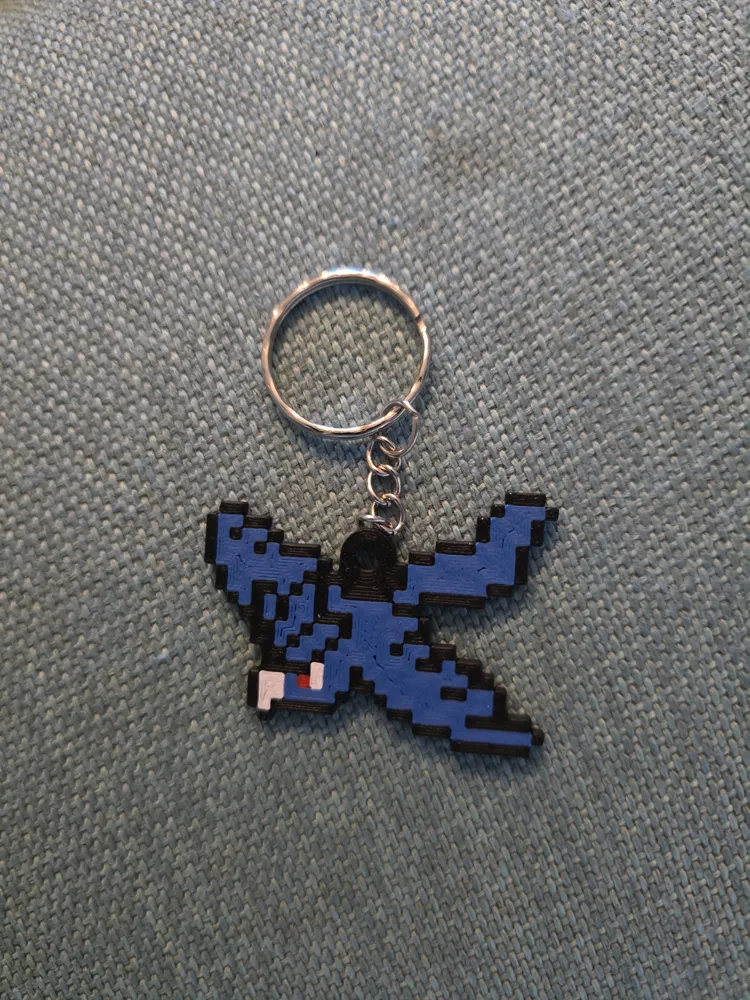 Pokemon Articuno Pixel Art Keychain Design by FRANKIE 3D ...