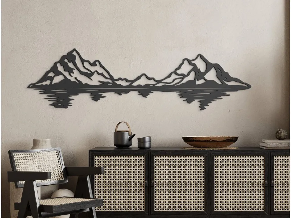 Mountains in Reflection Wall Art - Free 3D Print Model - MakerWorld