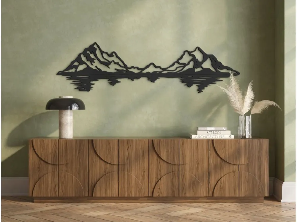 Mountains in Reflection Wall Art - Free 3D Print Model - MakerWorld