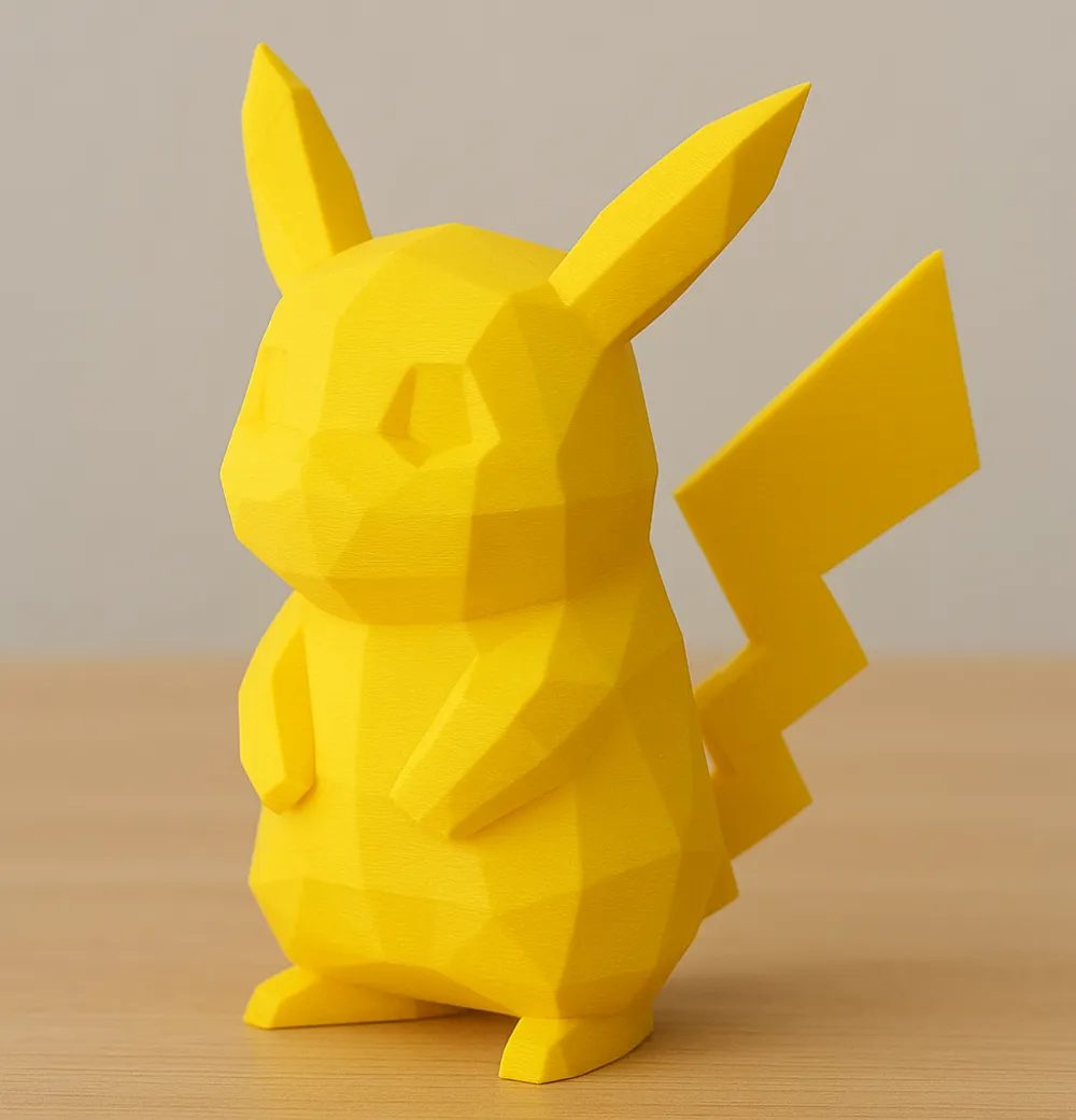 Low-poly Pikachu - Free 3D Print Model - MakerWorld