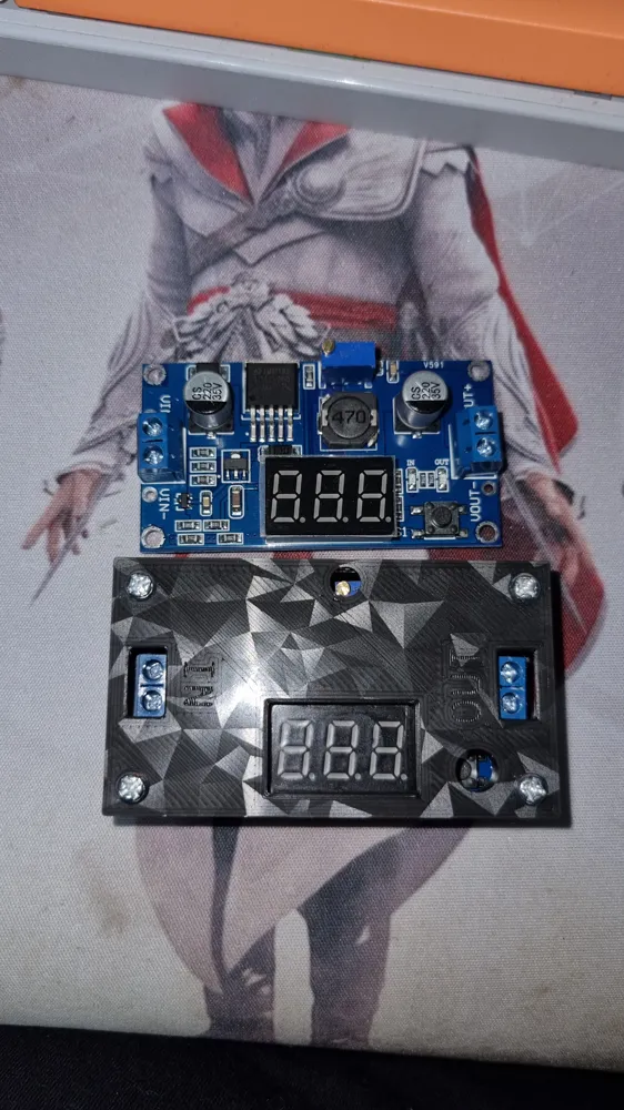 LM2596 DC-DC Step Down with Display – Custom Case - Free 3D Print Model ...