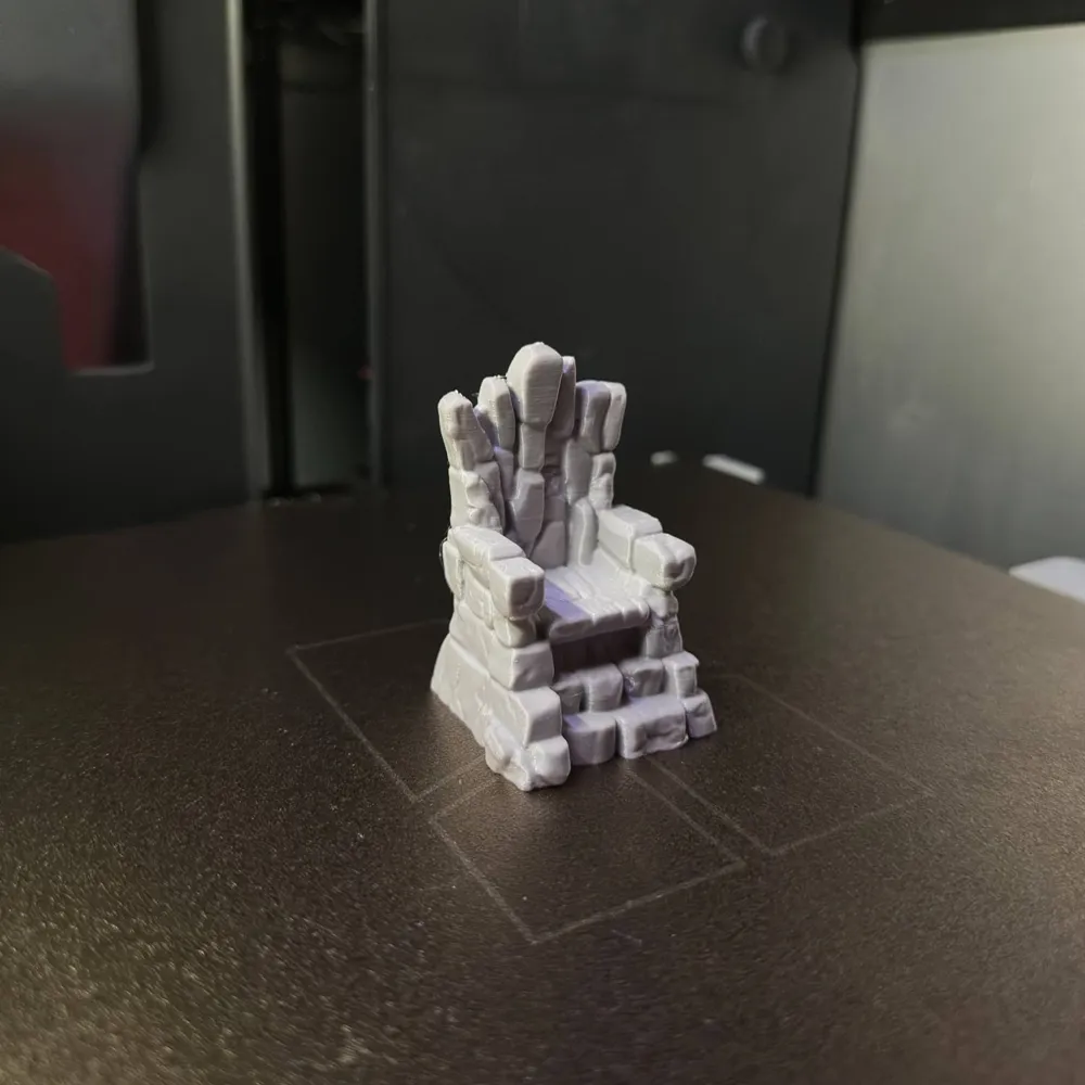 Throne of Stone - Miniature Forest Throne by Moonseed Labs MakerWorld ...