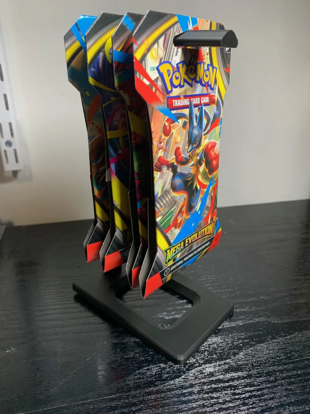 Pokemon Sleeved Booster Pack Stand - Free 3D Print Model - MakerWorld