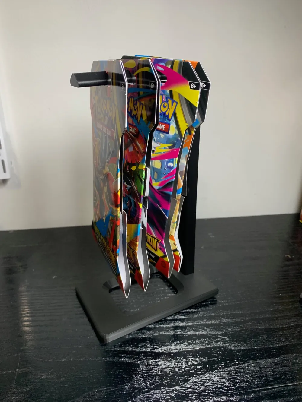 Pokemon Sleeved Booster Pack Stand - Free 3D Print Model - MakerWorld