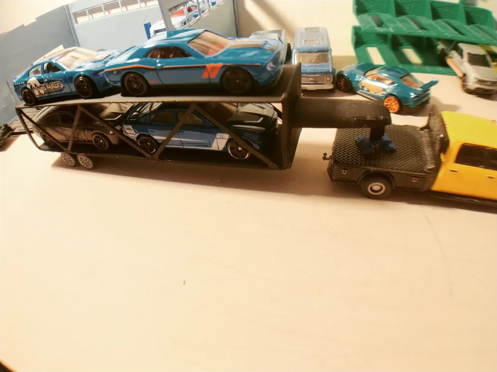1/64 Double Decker Gooseneck Hotwheels TRAILER by Trackside_Rigs ...