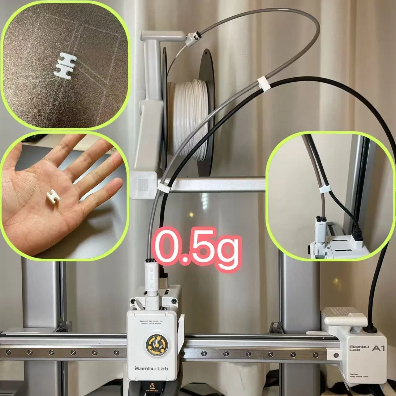 Essential A1 cable clips, dual-line buckle by 邋里邋遢 - MakerWorld