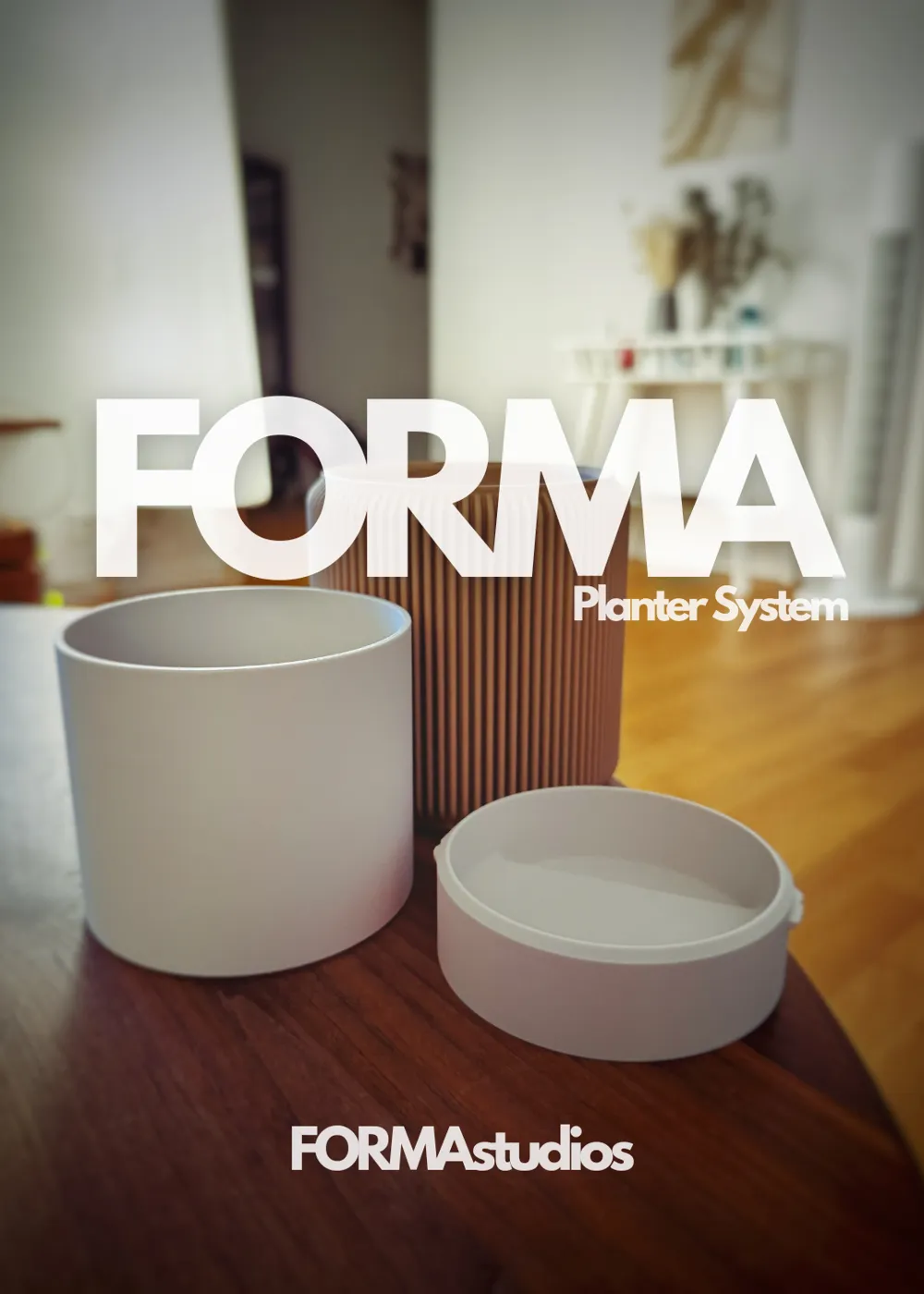 FORMA Planter System – with hidden Drip Tray - Free 3D Print Model ...