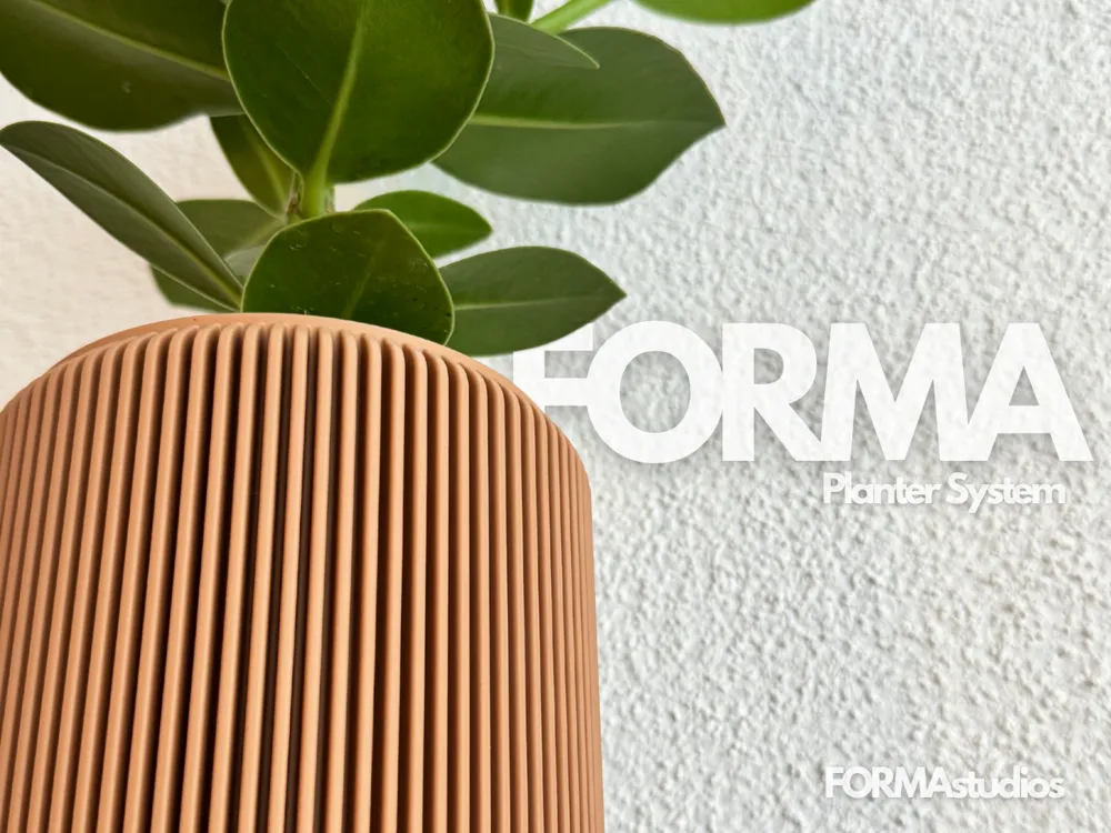 FORMA Planter System – with hidden Drip Tray - Free 3D Print Model ...