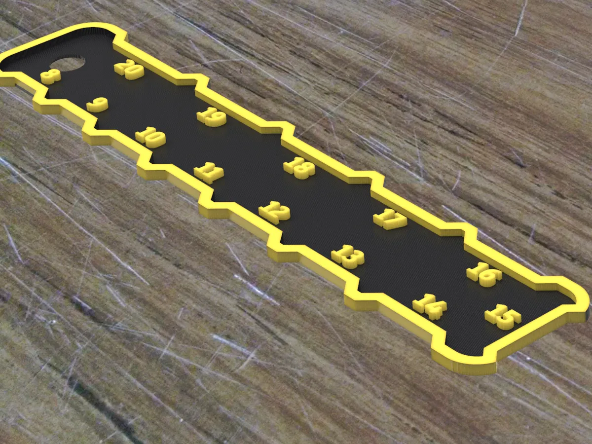 Chamfer Gauge - Ruler Style 8 to 20mm by Novera Studio MakerWorld ...