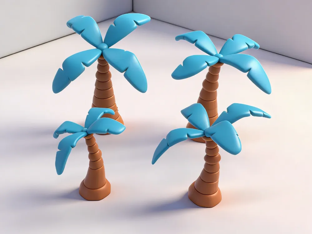 mini Coconut palm - Free 3D Print Model - MakerWorld