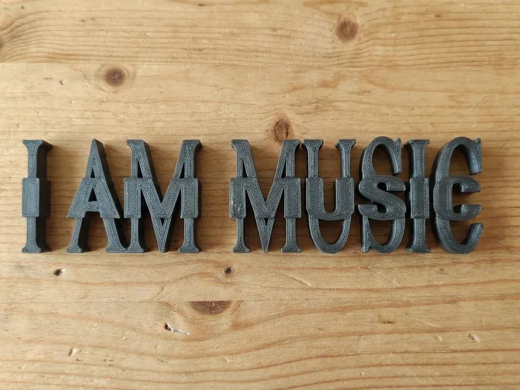 I AM MUSIC - Free 3D Print Model - MakerWorld