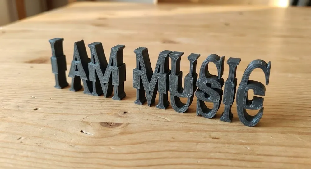 I AM MUSIC - Free 3D Print Model - MakerWorld