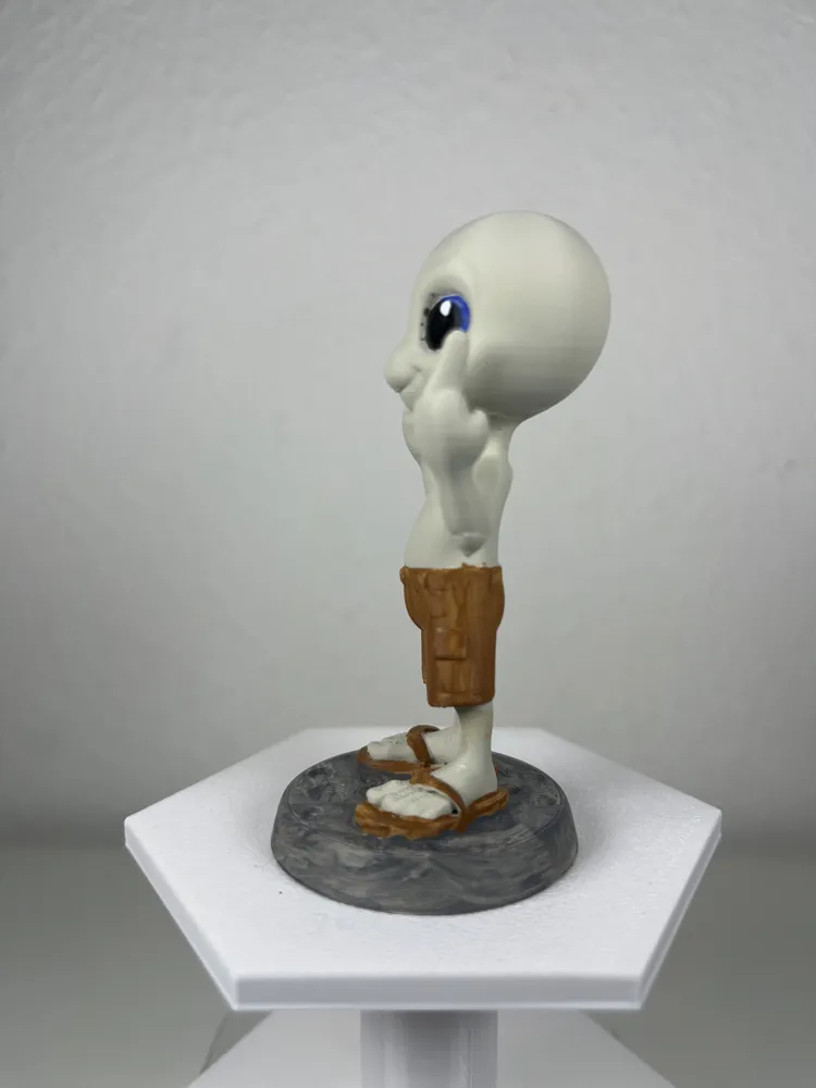 Paul The Alien flipping two birds by Starlayer Studio MakerWorld ...