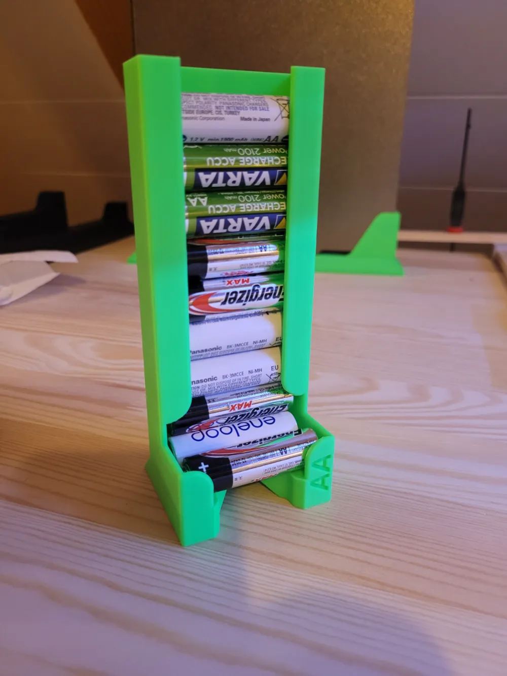 AA Battery slide for 10 piece by SaVo3D - MakerWorld