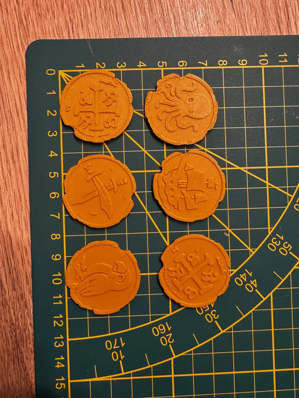 Pirate Tokens - Pack of 6 / Pirate Treasure Coins - Free 3D Print Model ...