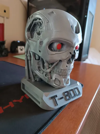 T800 Smooth Terminator Endoskull Print WithBase Shared by spank7 ...