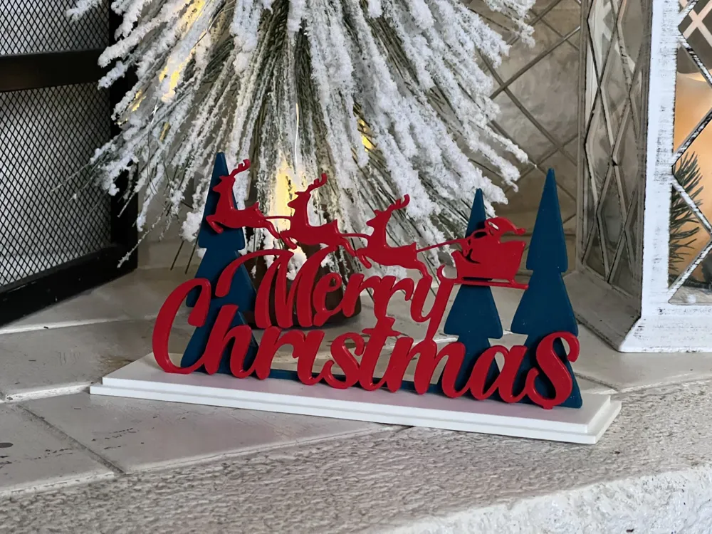 Merry Christmas Flying Santa Decoration by lindnjoe - MakerWorld