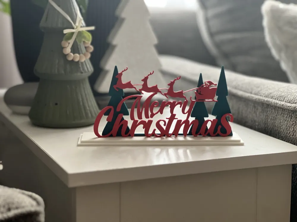 Merry Christmas Flying Santa Decoration by lindnjoe - MakerWorld