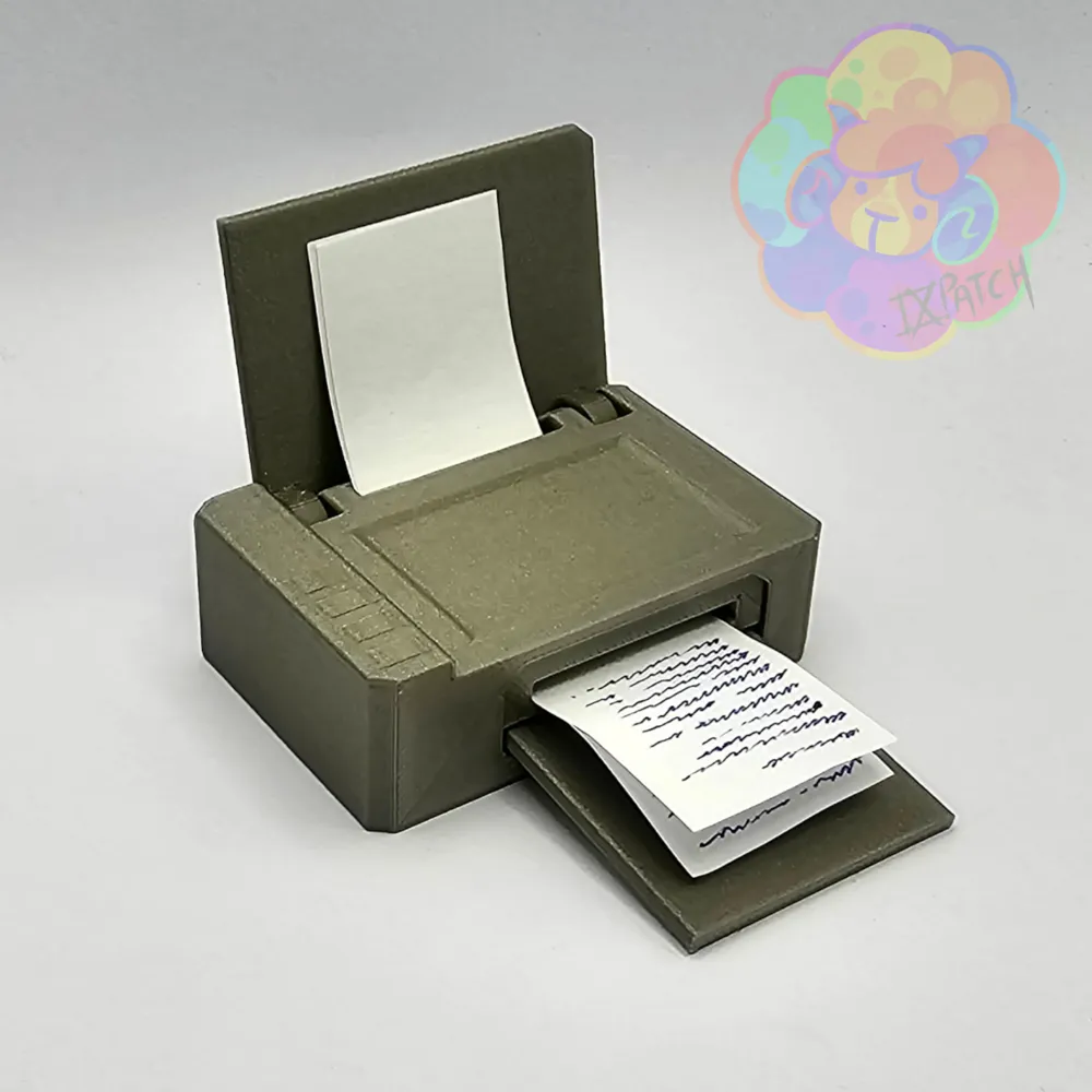 Tiny Printer with Extendable Paper Tray (print-in-place) by IXPatch ...