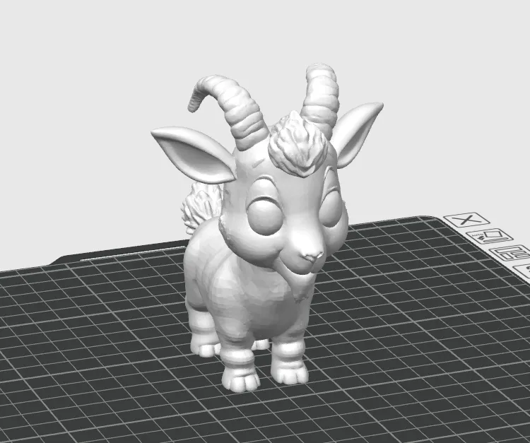 Cute goat - Free 3D Print Model - MakerWorld