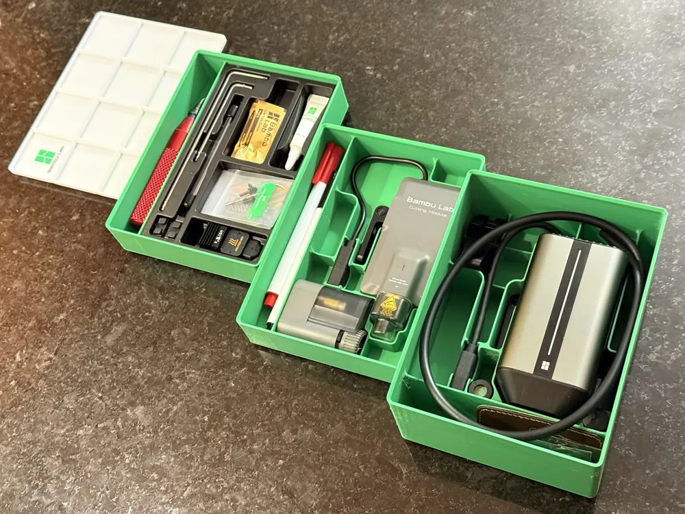 H2D Accessory Boxes (Gridfinity) - Laser, Cutter by npopson MakerWorld ...